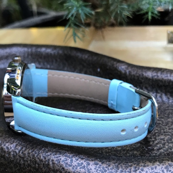 BWC | Accessories | Bwc Baby Blue Sparkly Face Watch | Poshmark